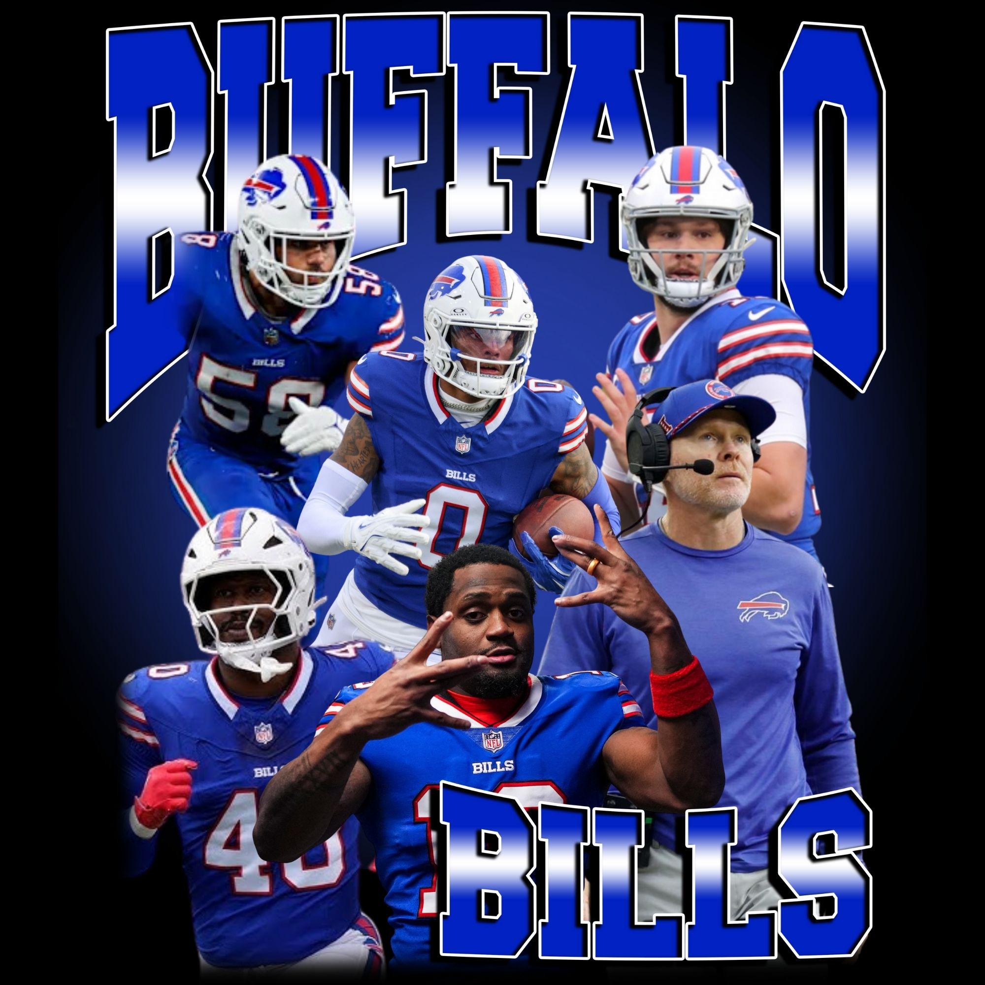BUFFALO BILLS T Shirt Design. PNG Digital 4500x5100 Px. Football, Retro ...