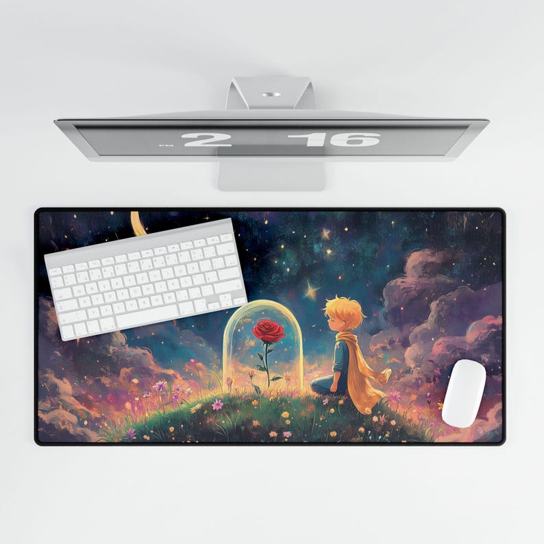 Little Prince Mouse Pad: Starry Night Gaming Desk Mat - Etsy