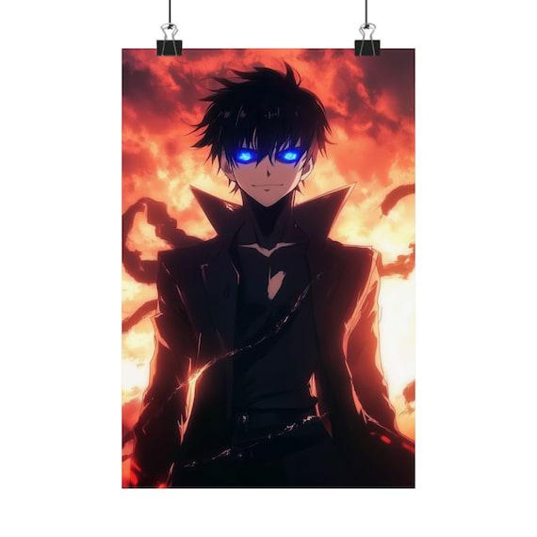 Anime Poster, Solo Leveling Inspired Character, Matte Vertical Art ...
