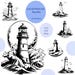 Lighthouse Engrave/svg File/lighthouse Bundle/engrave File/ Printing ...