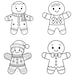 Gingerbread Man SVG 16 Designs Bundle: Engrave Laser, Christmas Print ...