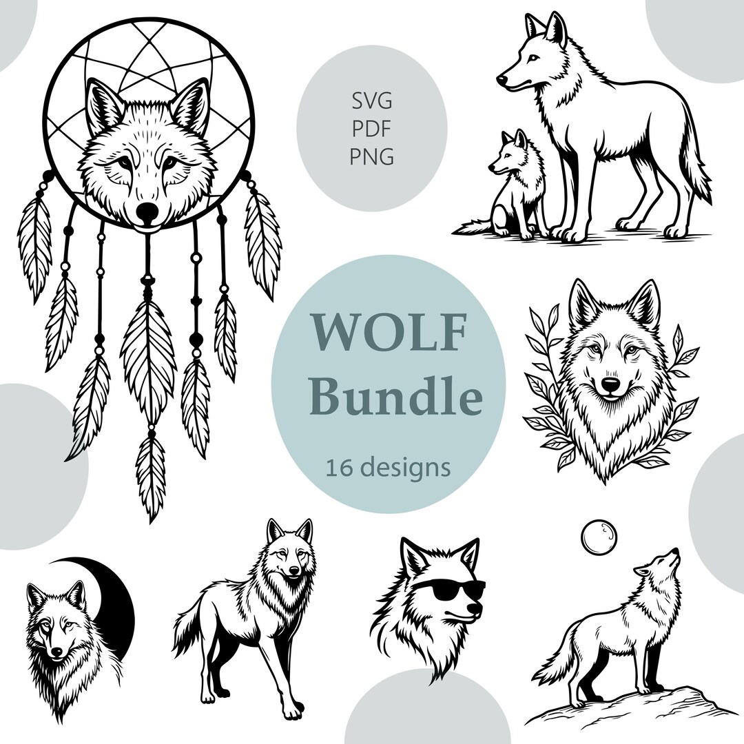 Wolf Engrave/wolf Svg/wolf Animal Svg/printable/wolf Sublimation ...