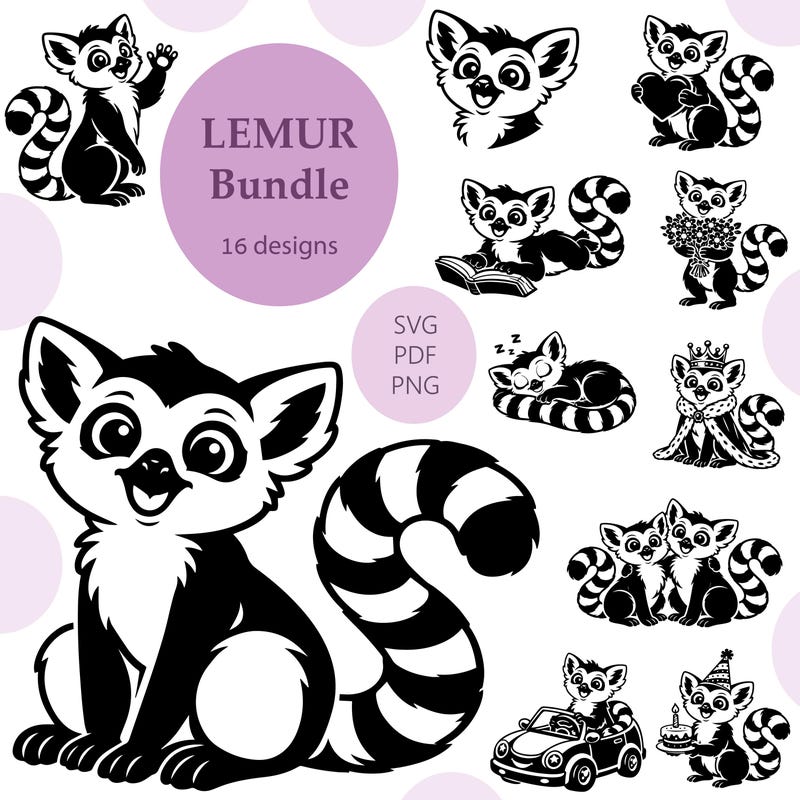 Lemur Print - Etsy