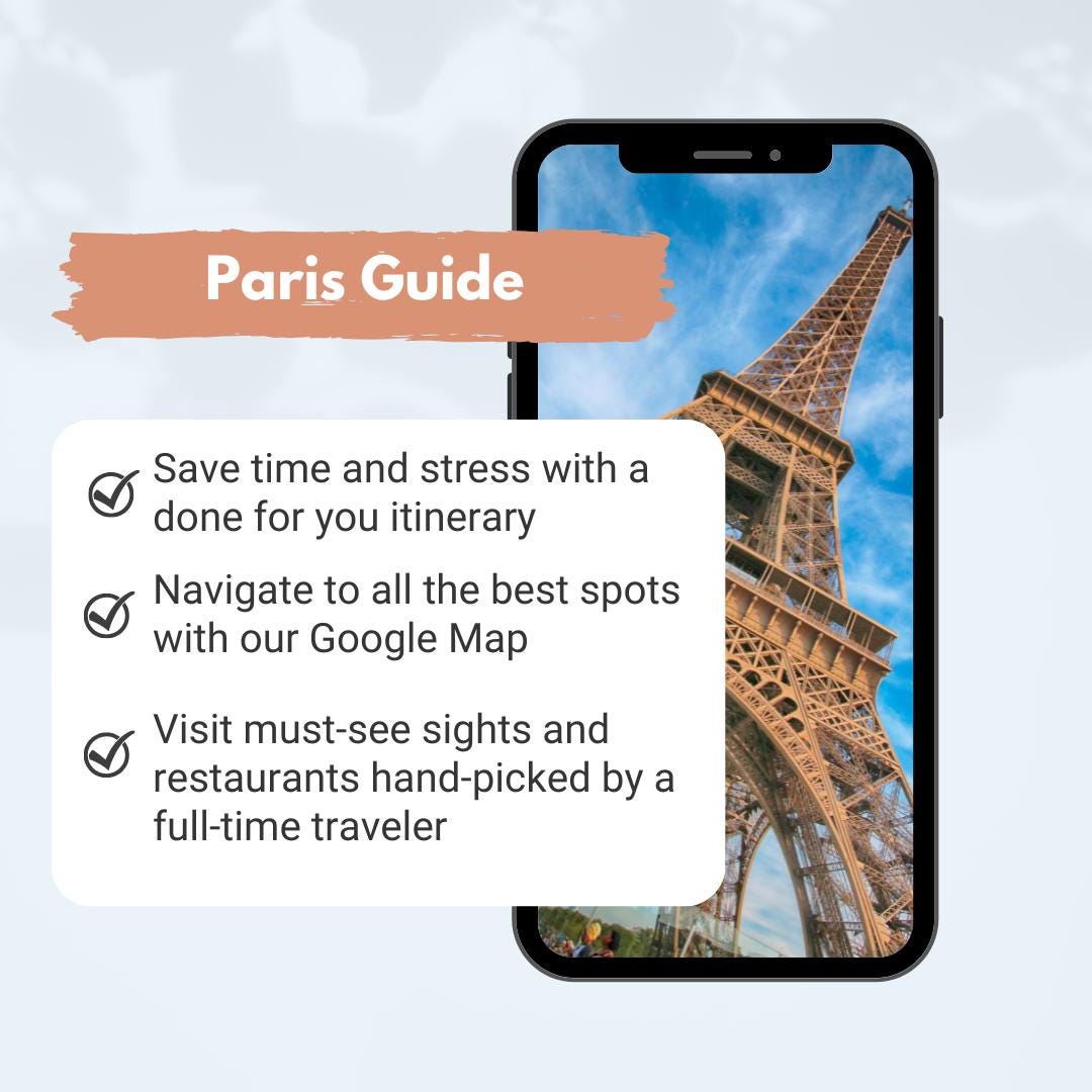 Paris Travel Itinerary 4-day Done-for-you Itinerary Paris Sights ...