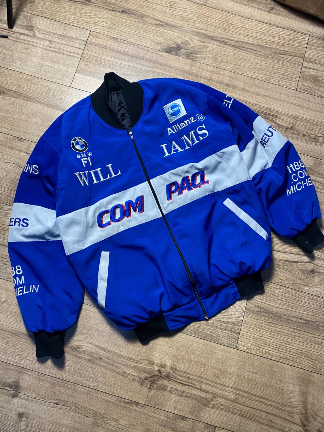 Vintage BMW Bomber Jacket Ralf Schumacher F1 90's Sz-l - Etsy