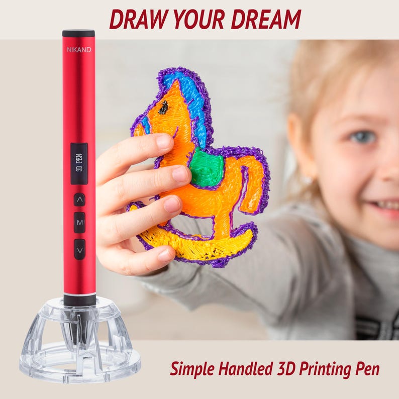 3D Pens for Adults Printing - 3D Drawing Pen for Kids 3D Pen With OLED ...