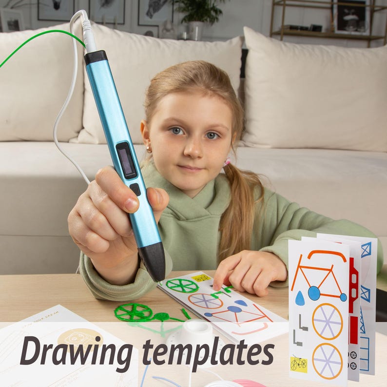 3D Pen for Kids Set 3D Printing Pens USB Charging With OLED Screen 3D ...