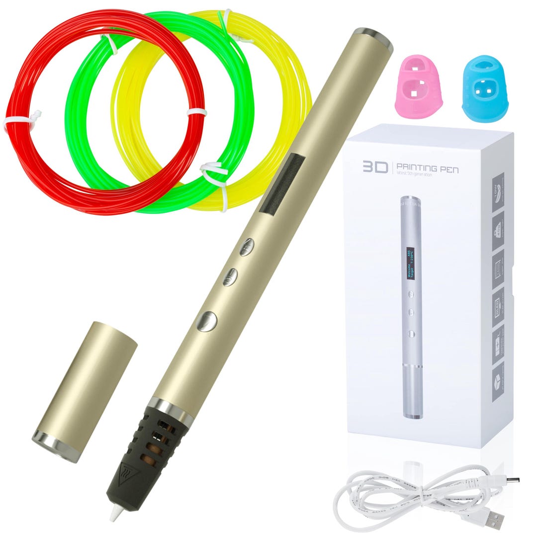3D Pen Kit for Adults 3D Printing Pens USB Charging With Oled Screen 3D ...