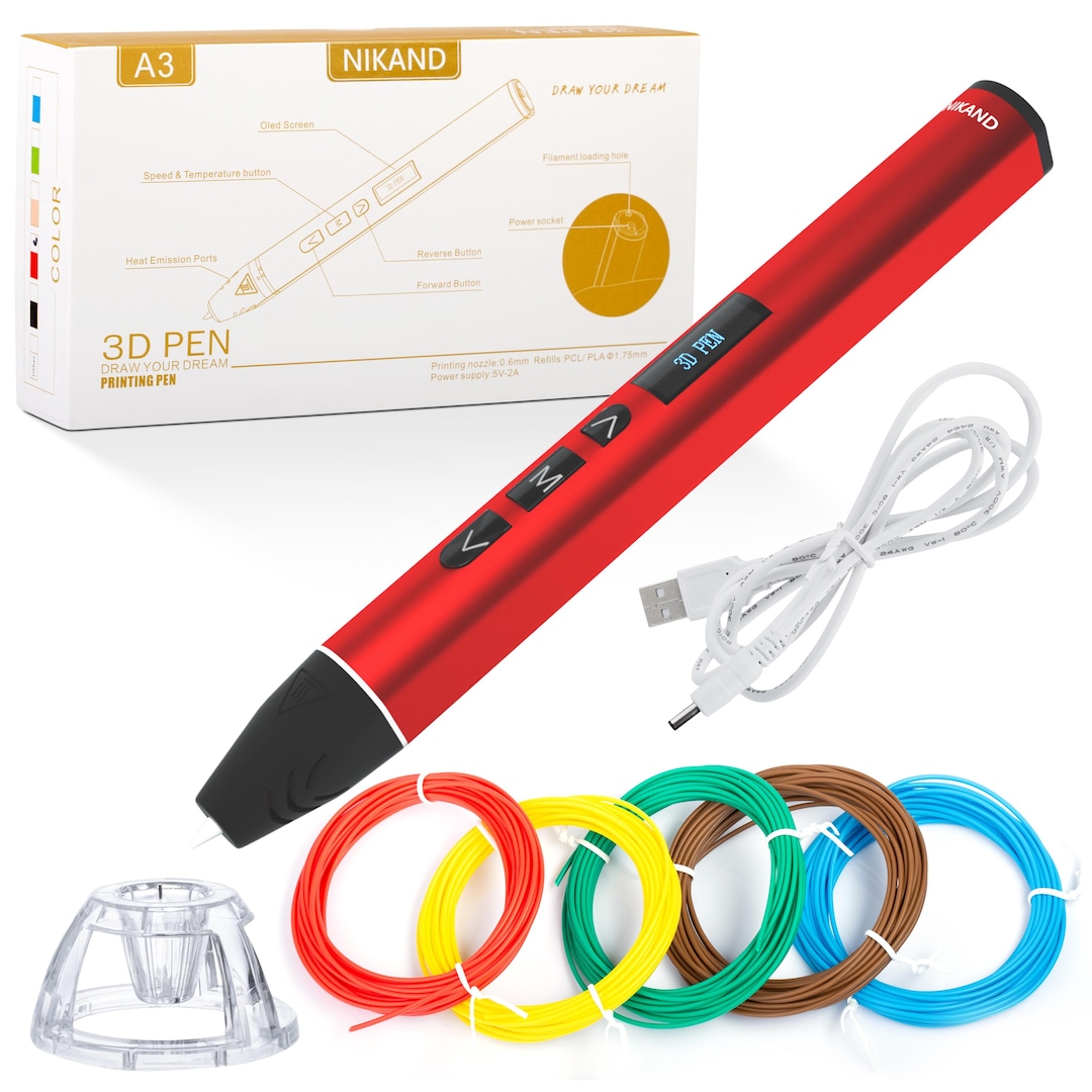 3D Pens for Adults Printing - 3D Drawing Pen for Kids 3D Pen With OLED ...