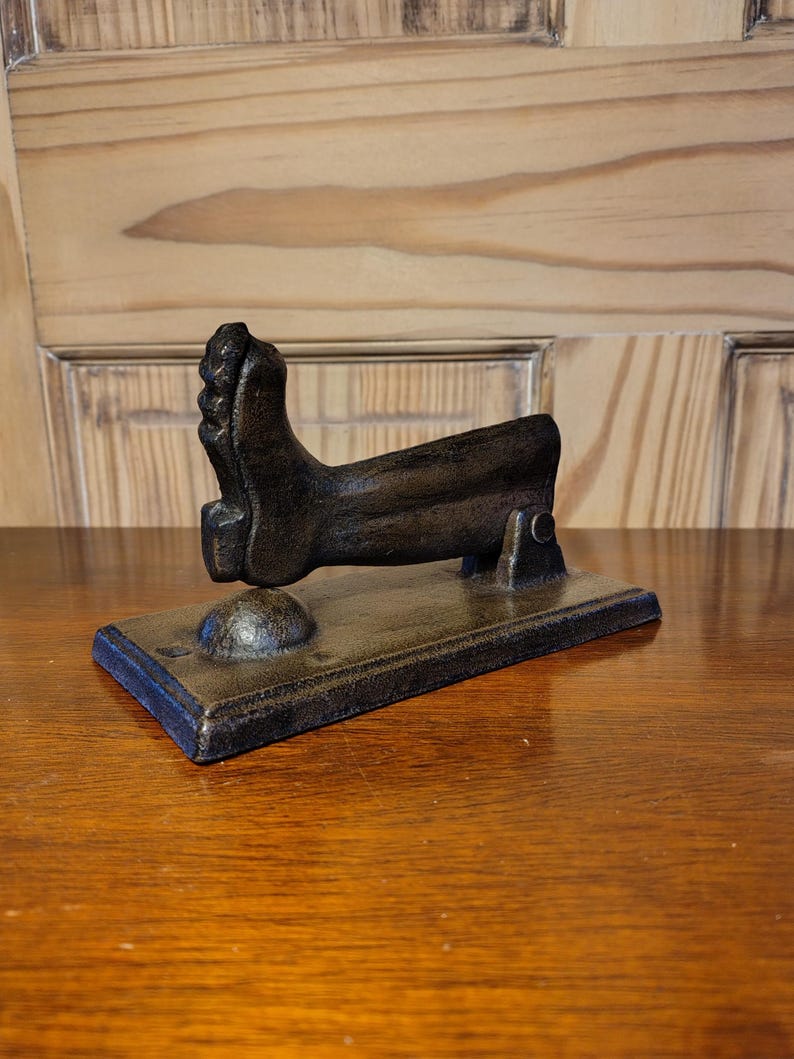 Quirky Vintage Cast Iron Wellington Boot Door Knocker - Etsy UK