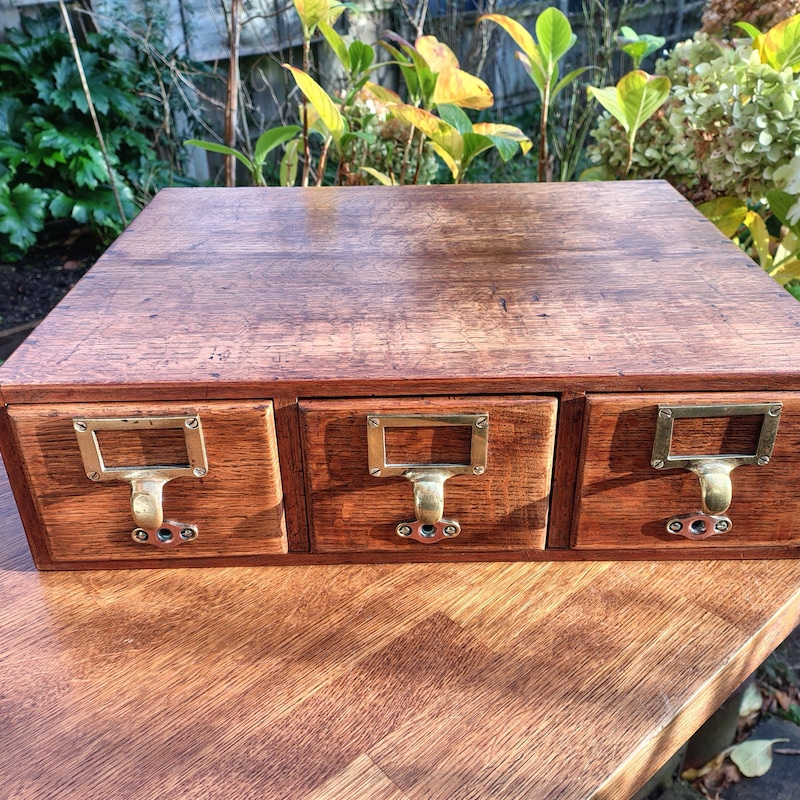 Library Oak Cabinet - Etsy UK