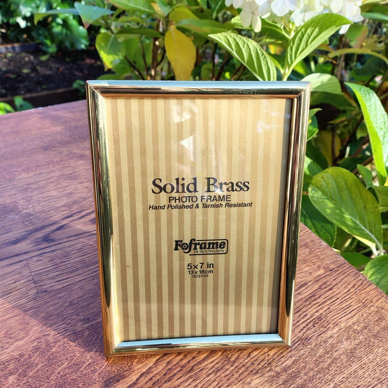 Brass Photo Frame - Etsy UK