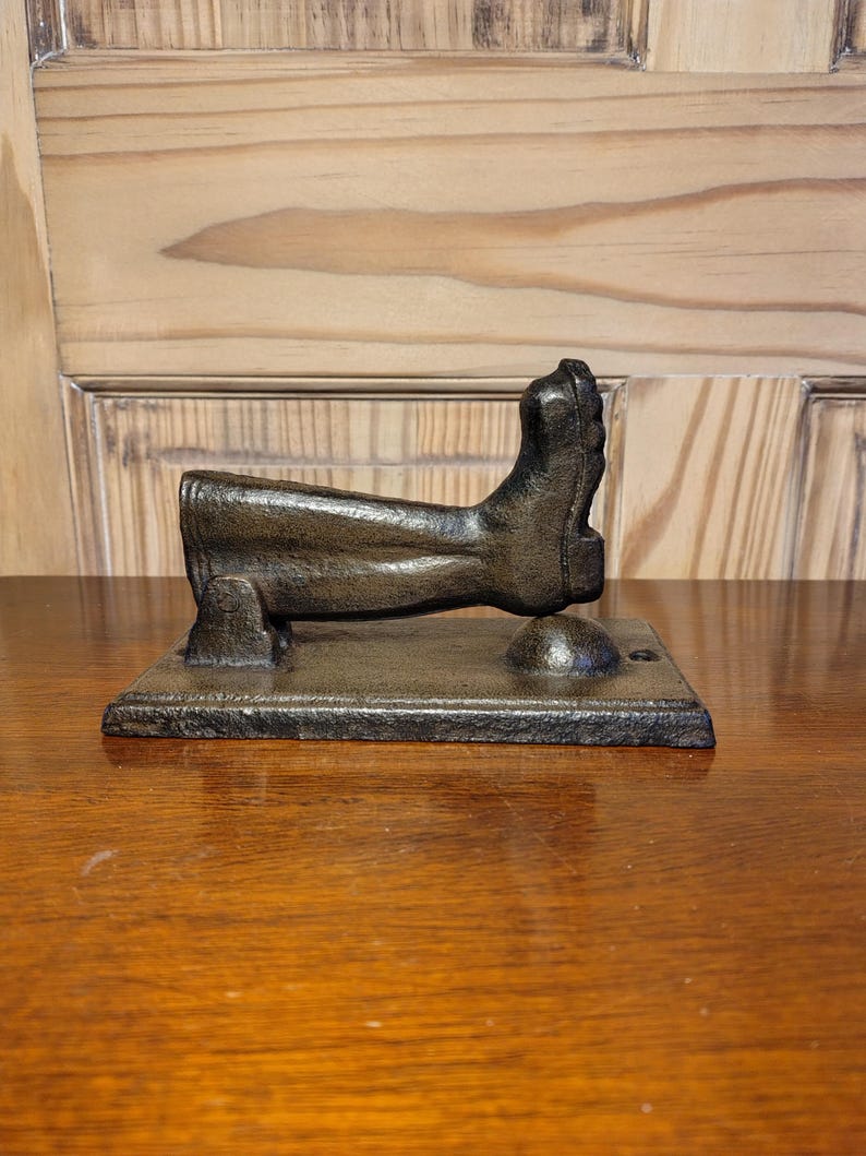 Quirky Vintage Cast Iron Wellington Boot Door Knocker - Etsy UK