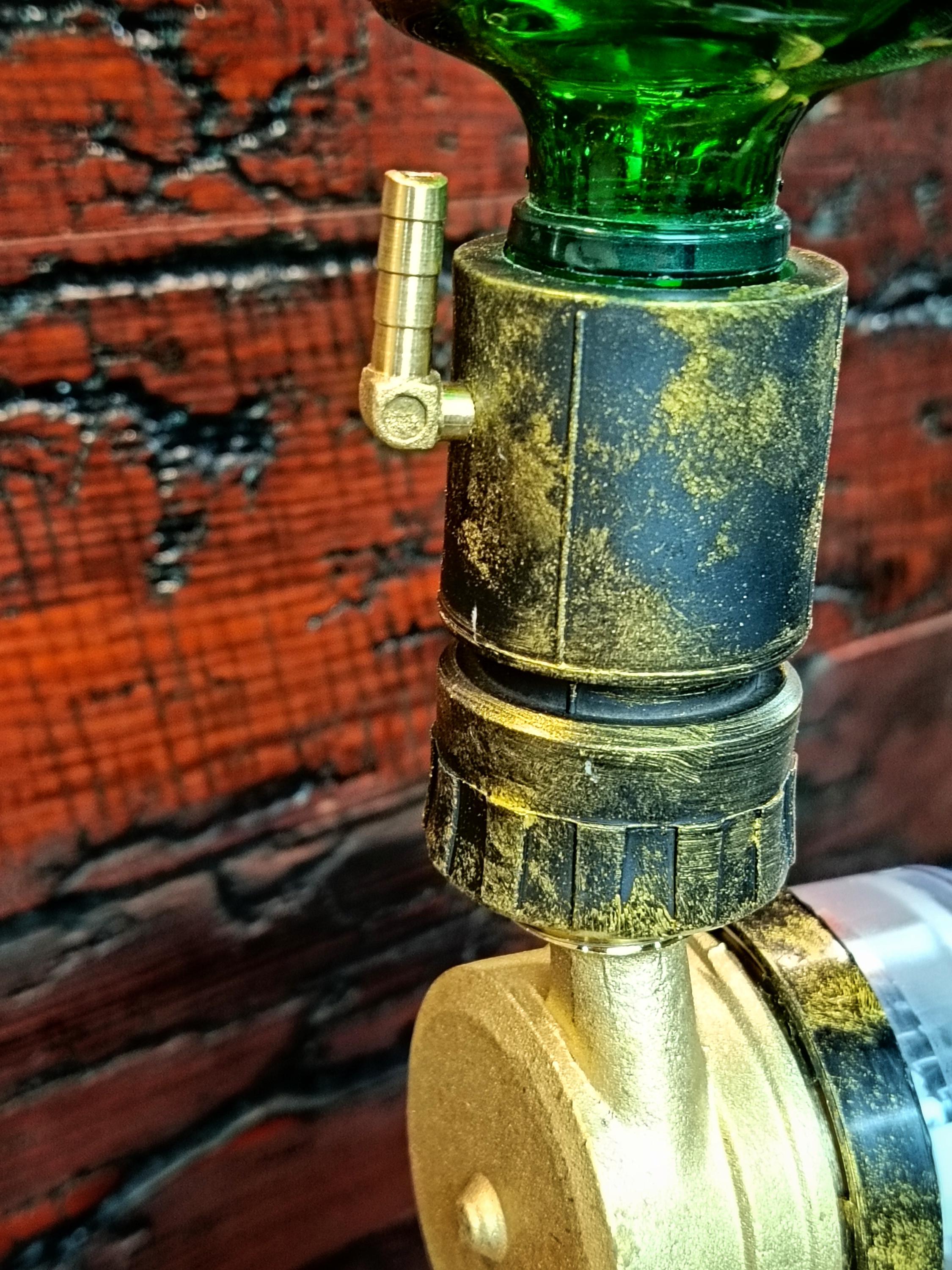 Alcohol Dispenser With Counter, LOFT Style, Steampunk Whiskey Dispenser ...