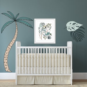 Jungle Boho Nursery Art Safari Nursery Decor Bird Nursery Art Jungle ...