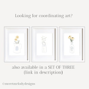Floral Farmhouse Art Print - Flowers in a Mason Jar - Country Farmhouse ...