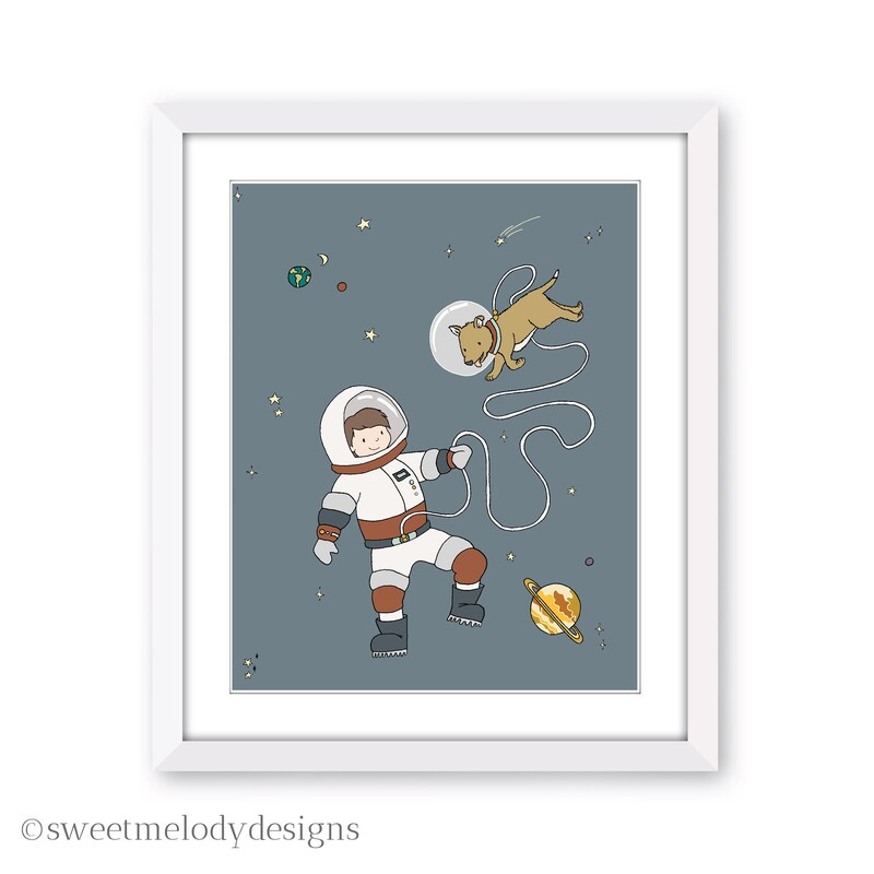 Space Dog Art - Etsy