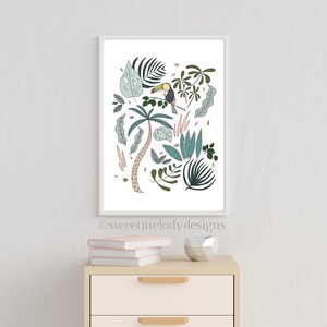 Jungle Boho Nursery Art Safari Nursery Decor Bird Nursery Art Jungle ...