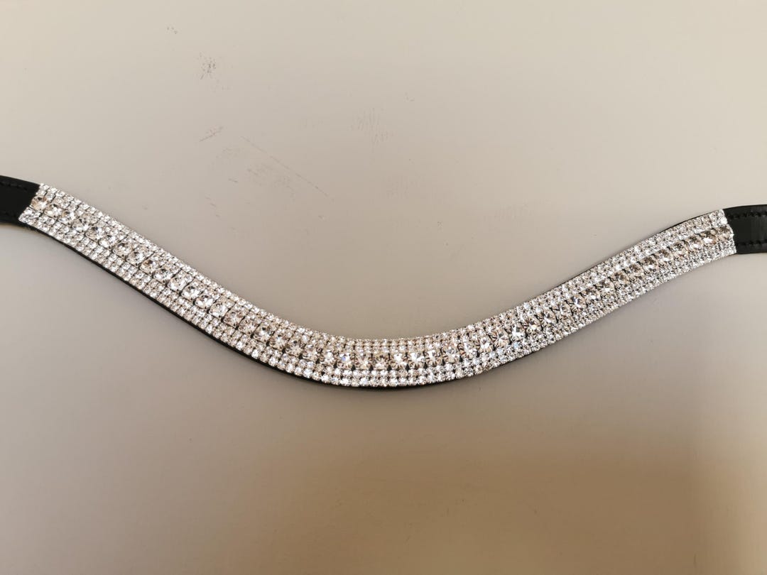 Crystal 18mm Wave Browband With Preciosa Crystals in Xtra Full, Full ...