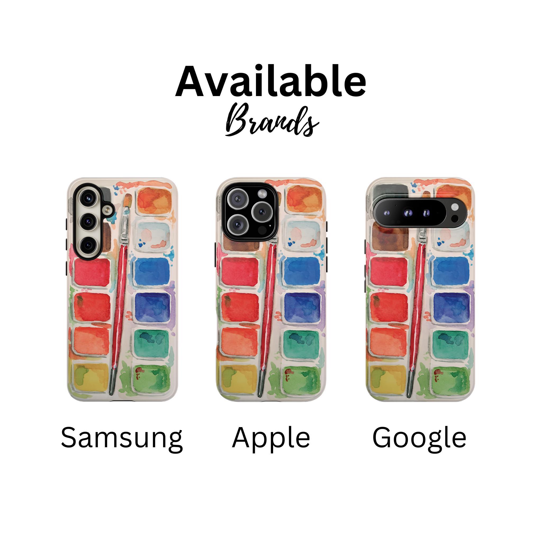Watercolor Paint Palette Phone Case: Artist Art Lover Gift iPhone 17 16 ...