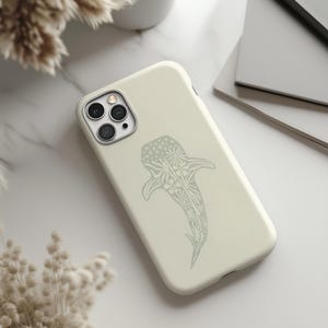 Minimalist Whale Shark Phone Case: Marine Ocean Coastal Wildlife Phone ...