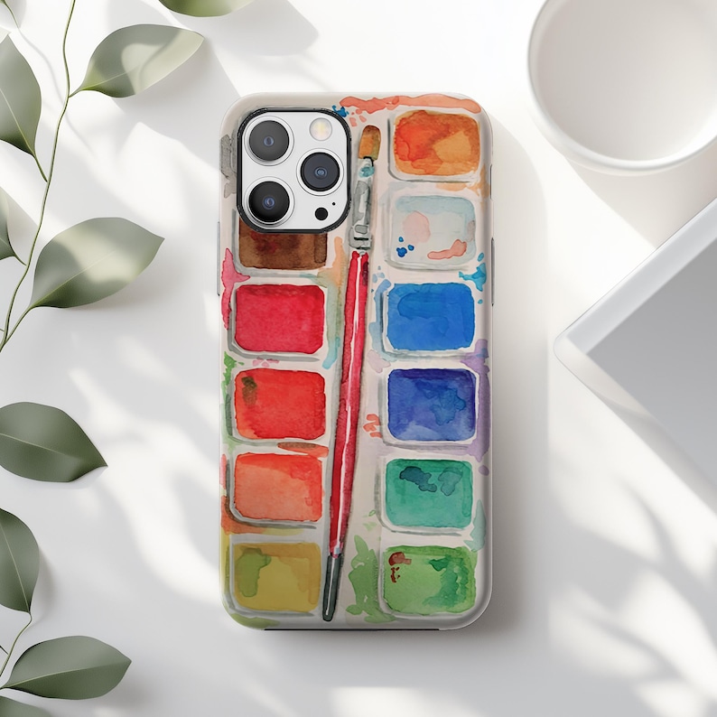 Watercolor Paint Palette Phone Case: Artist Art Lover Gift iPhone 17 16 ...