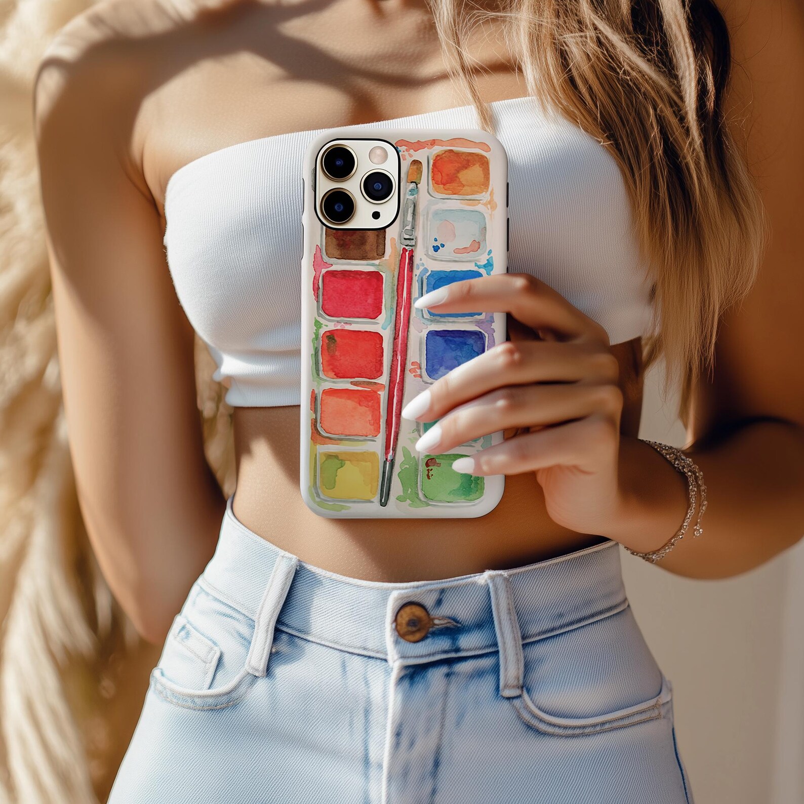 Watercolor Paint Palette Phone Case: Artist Art Lover Gift iPhone 17 16 ...