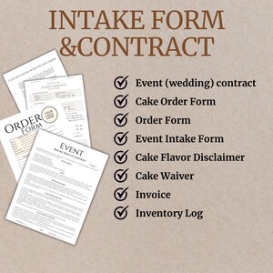 Home Bakery Forms Bundle Cottage Kitchen Documents All-in-one Bakery ...