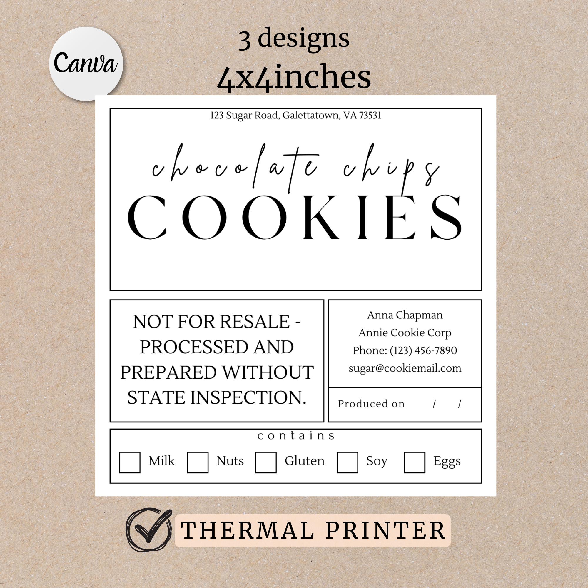 Cookie Label Info Template Alabama West Virginia Cottage Law Disclaimer ...