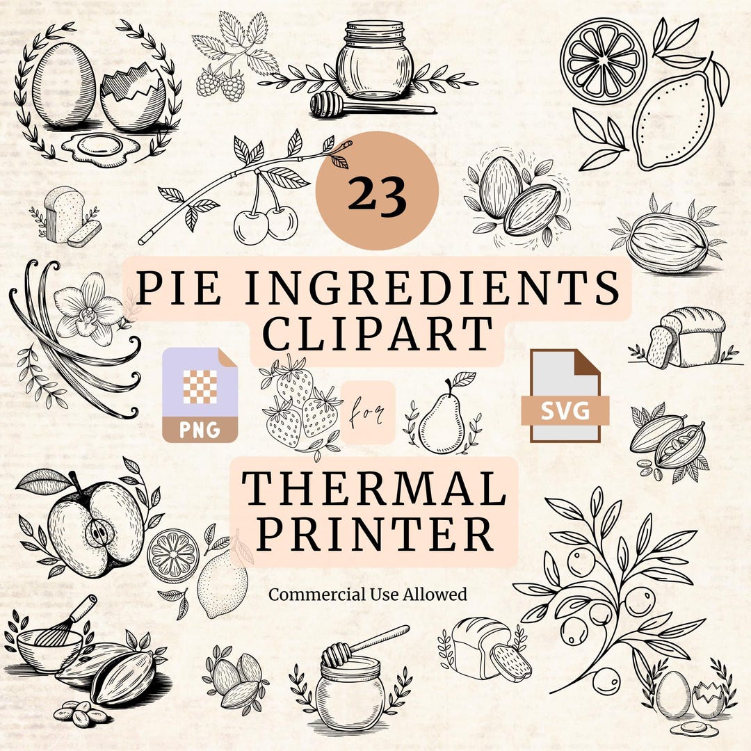 Clipart Hand-drawn Ingredient Illustrations Species PNG SVG for ...