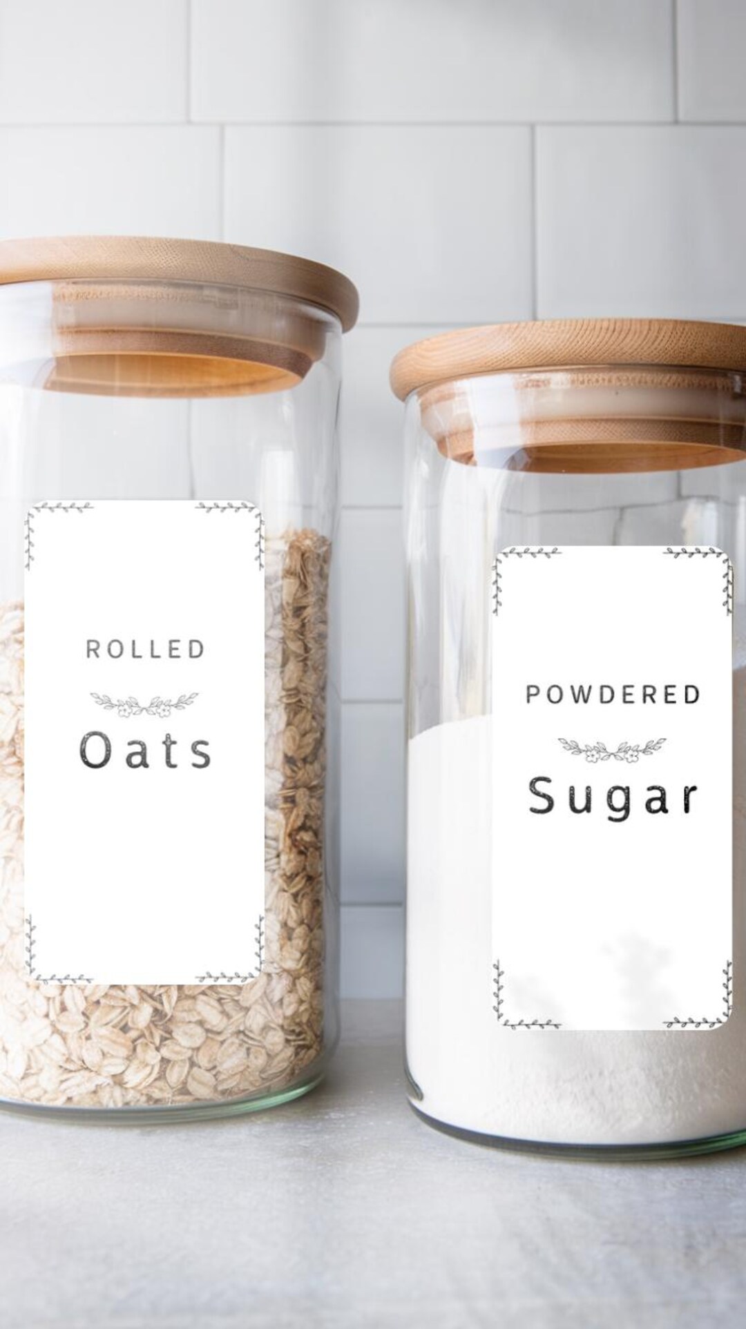 Customizable Pantry Labels Rustic Style Trad Wife Aesthetic Canva ...