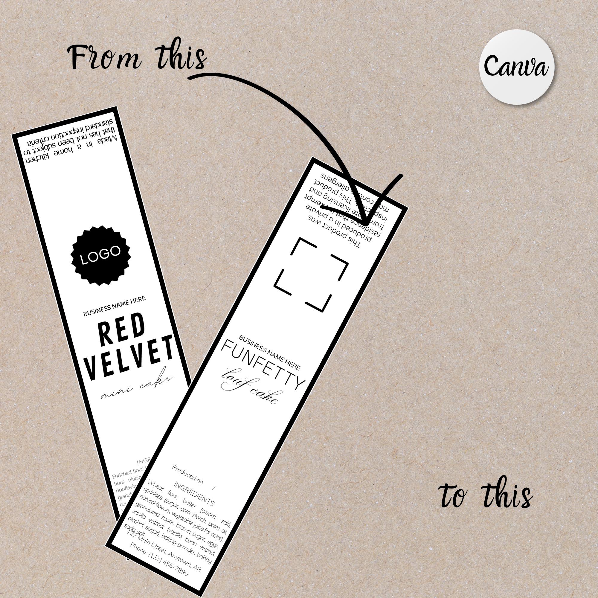 Printable Mini Loaf Pan Desserts Tag Editable Mini Cake Tin ...