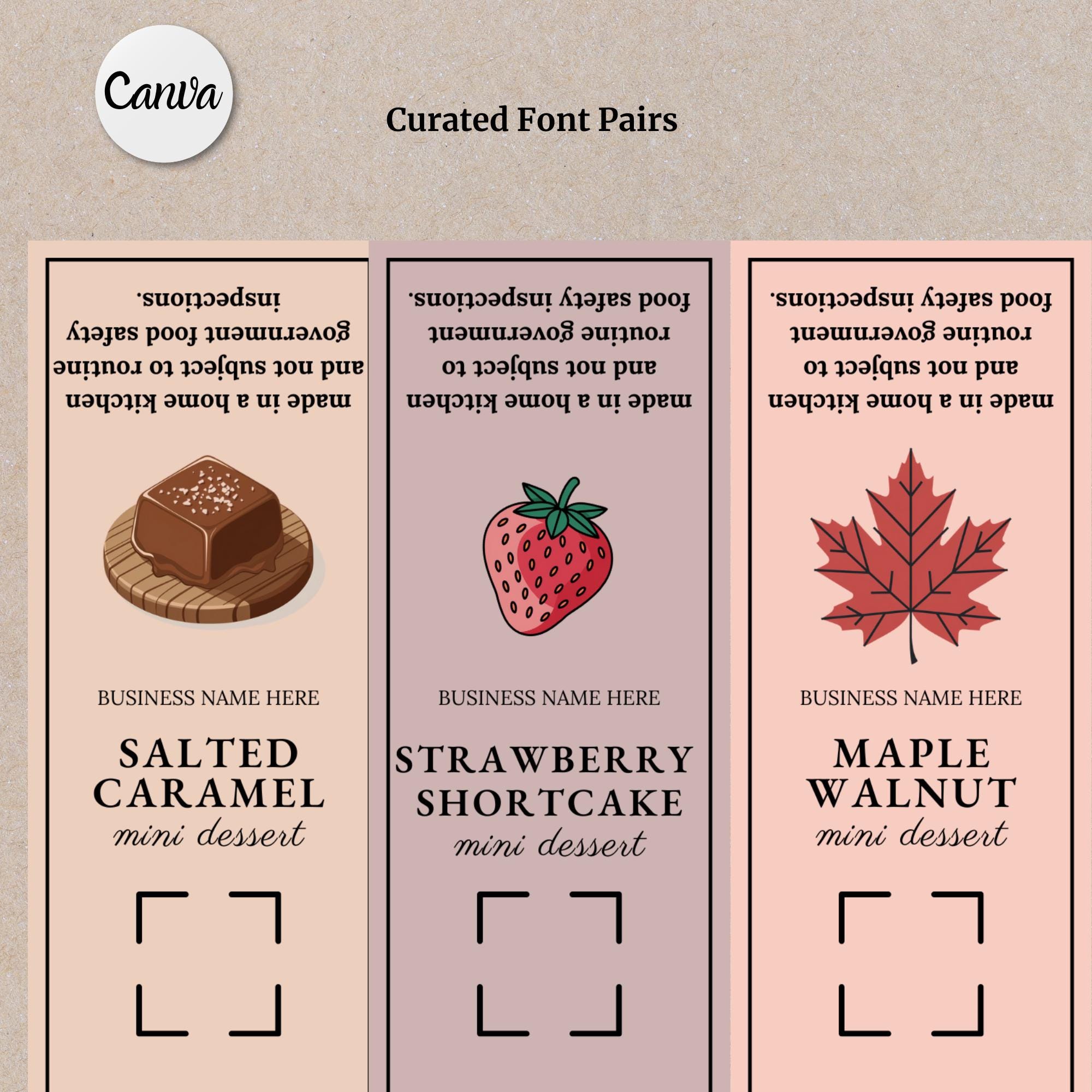 Printable Mini Loaf Pan Desserts Tag Winter Mini Editable Mini Cake Tin ...