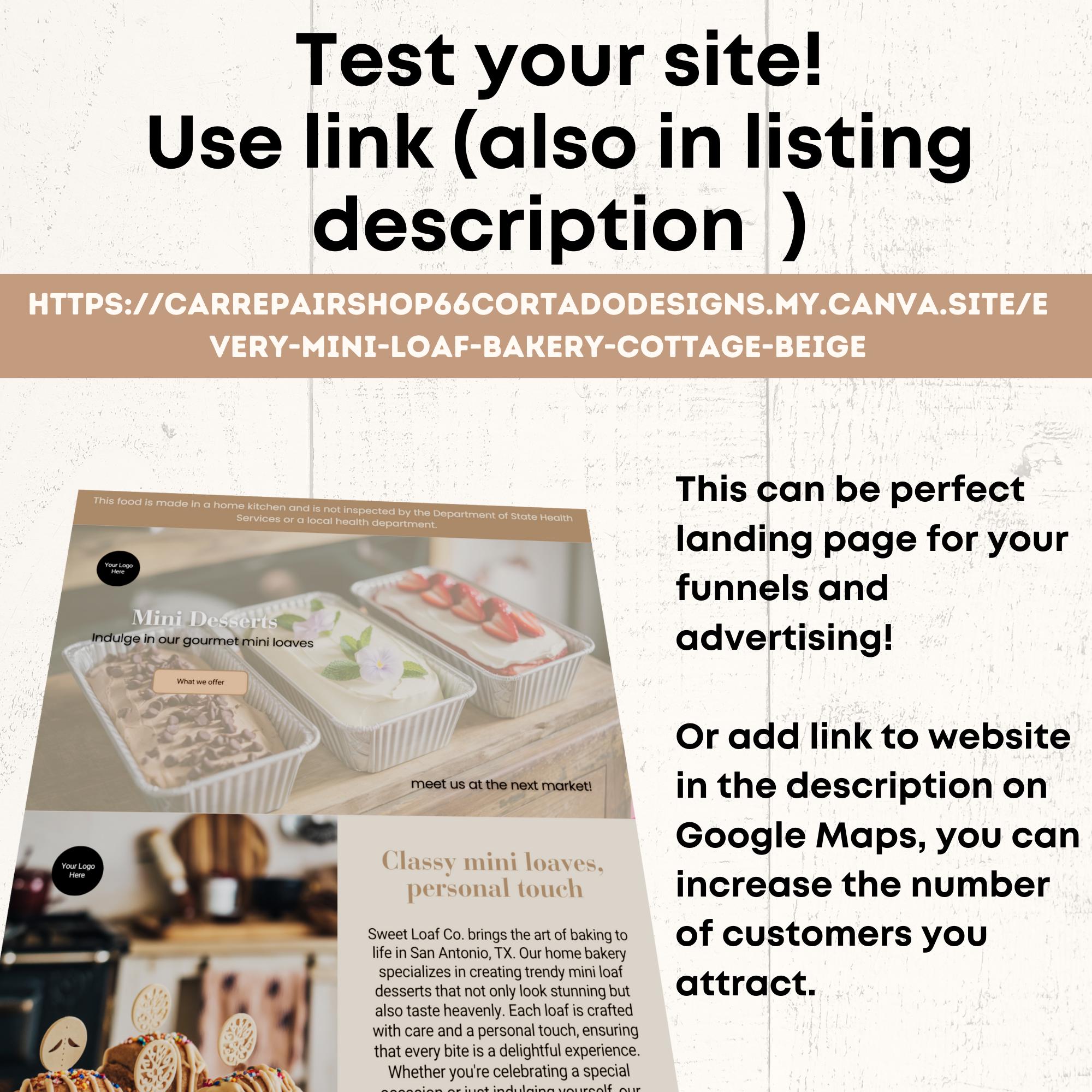 Mini Cake Tin Labels Bundle Template Mini Loaf Pan Labels Home Bakery ...