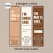 Pound Cake Slice Label Editable Mini Cake Portion Label Template Loaf ...
