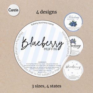 Blueberry Minimalistic Flavor Sticker Cottage Law Texas Illustrated ...