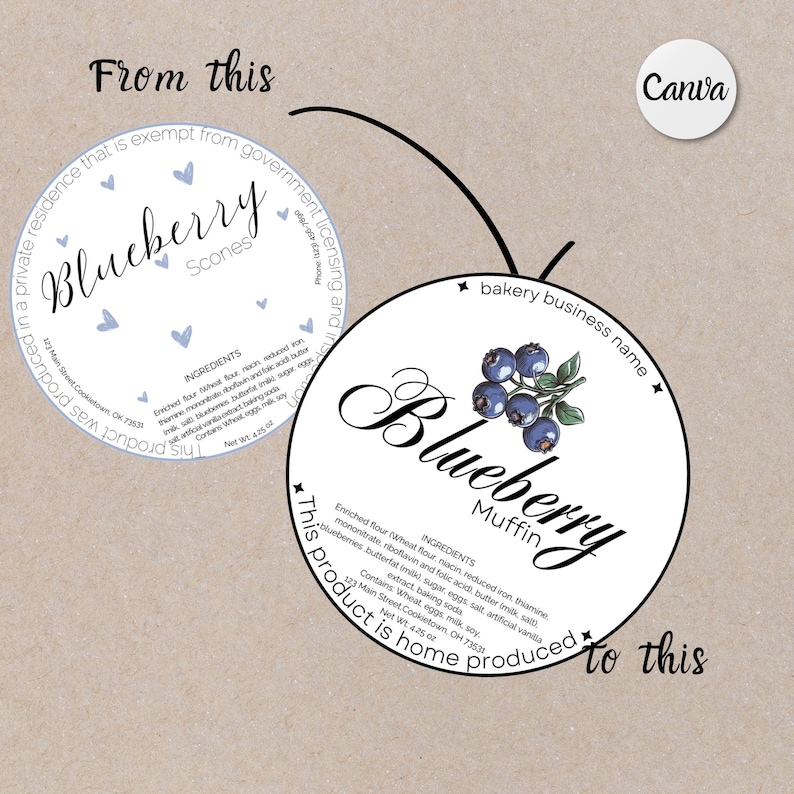 Blueberry Minimalistic Flavor Sticker Cottage Law Texas Illustrated ...