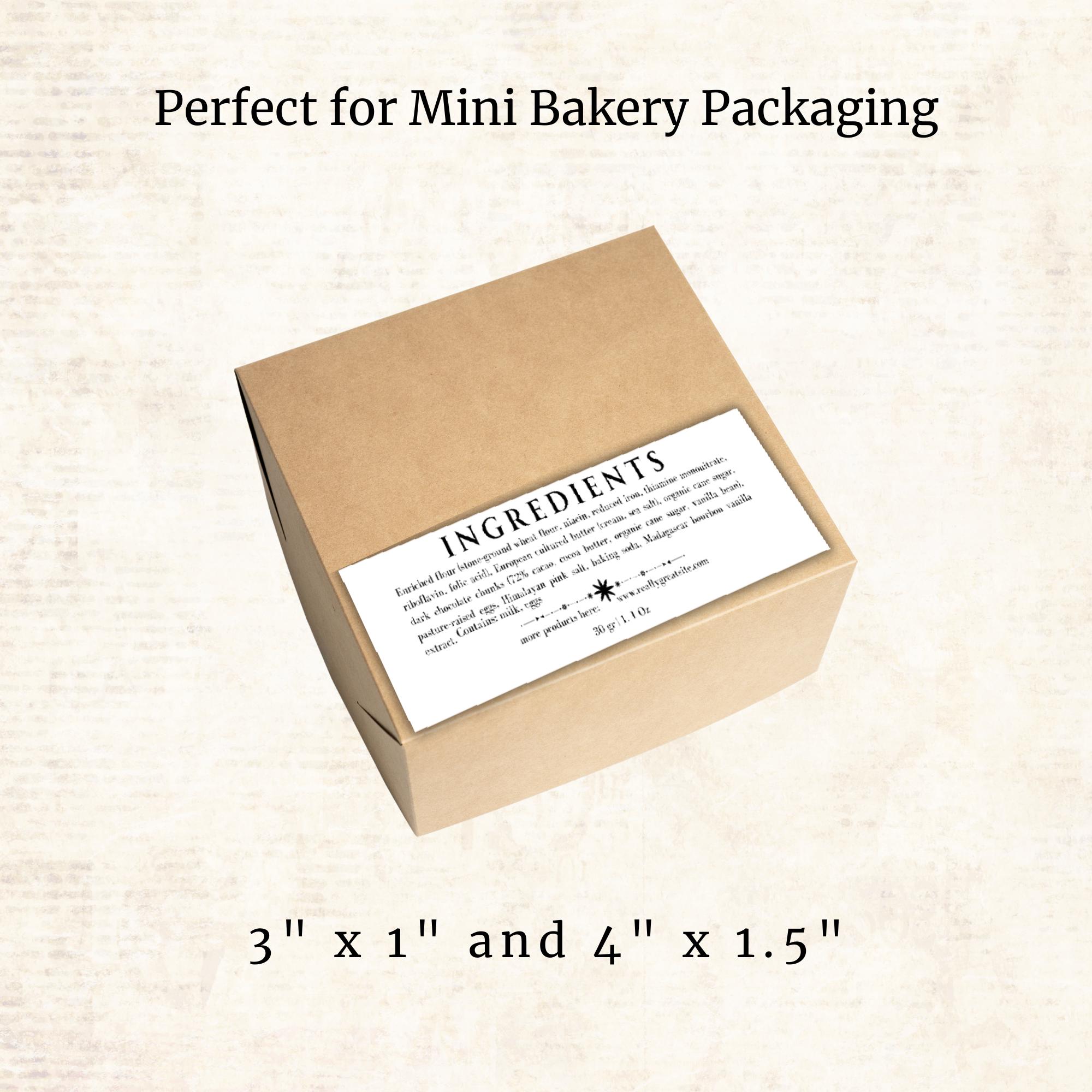 Minimalist Choco Chips Cookie Ingredient Label Template Cottage Food ...