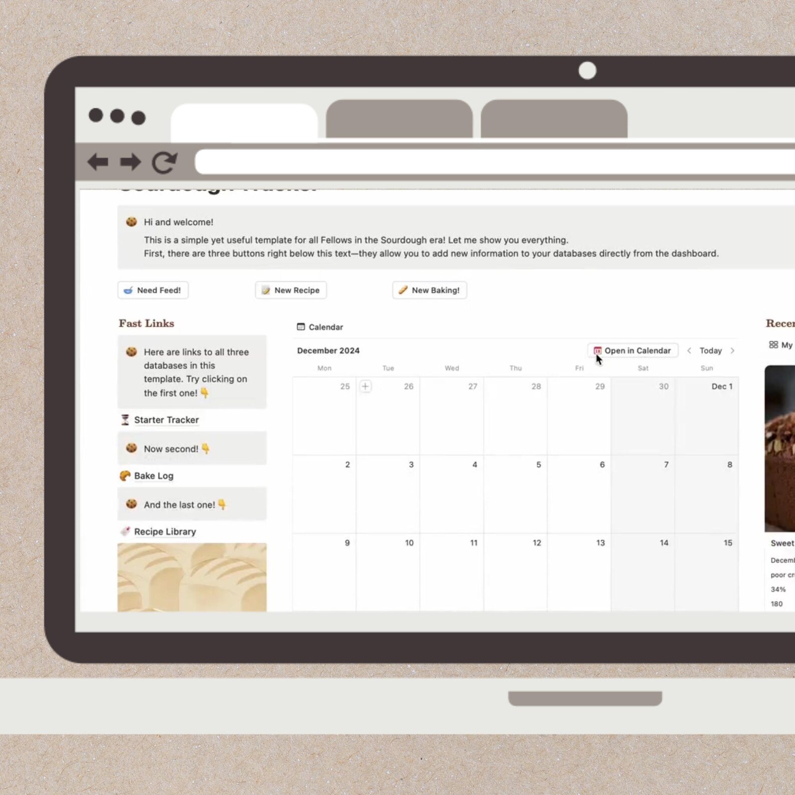 Sourdough Starter Feed Journal Notion Template Bread Making Log Journal ...