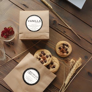 Minimalistic Cookie Labels for Selling Cottage Food Stickers Bakery ...