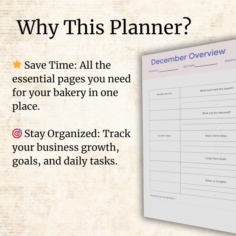 Bakery Business Plan Template Baking Startup Business Workbook Template ...