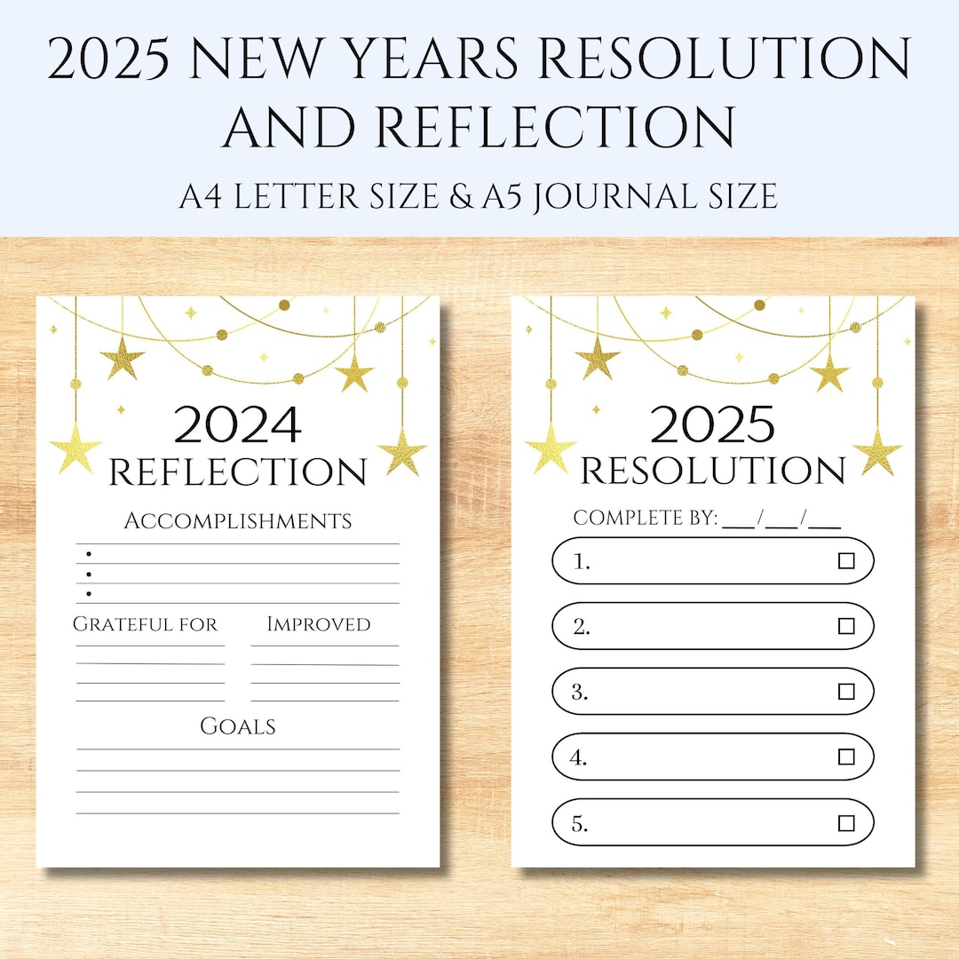 2025 New Years Resolution New Years Reflection Year Review New Years ...