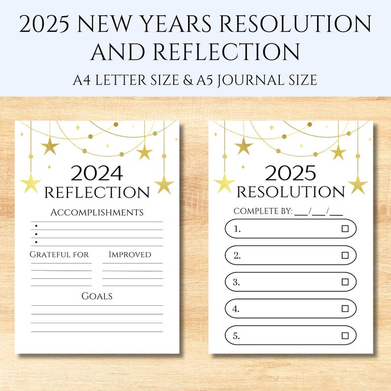 2025 New Years Resolution New Years Reflection Year Review New Years ...