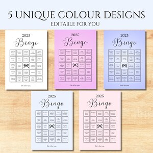 2025 New Years Bingo Resolution Card Resolution Tracker 2025 Goal ...