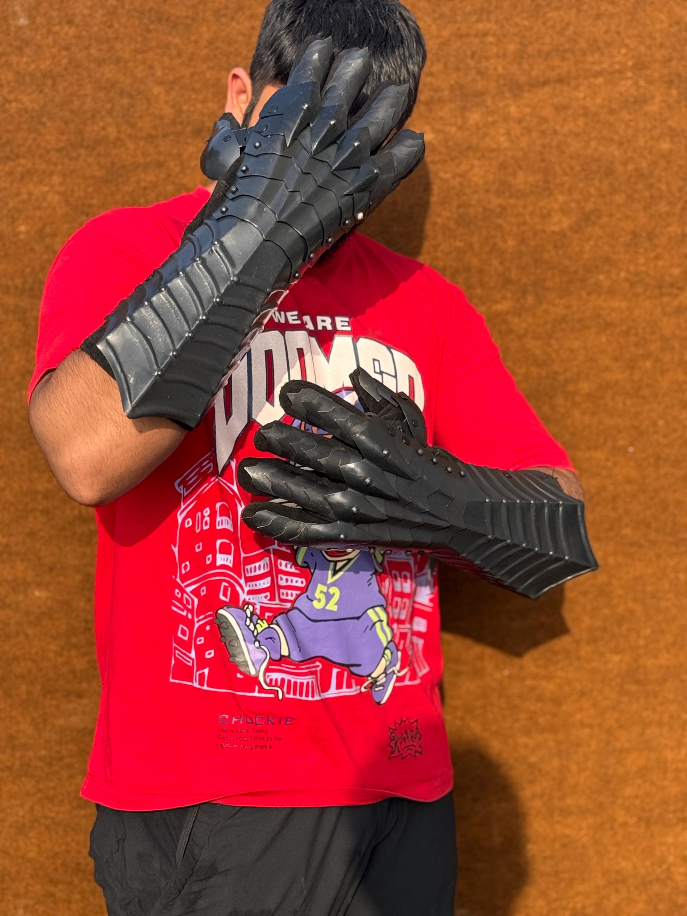 Nazgul Gauntlet Gloves | Medieval Dark Knight Pair | Ultimate Halloween ...