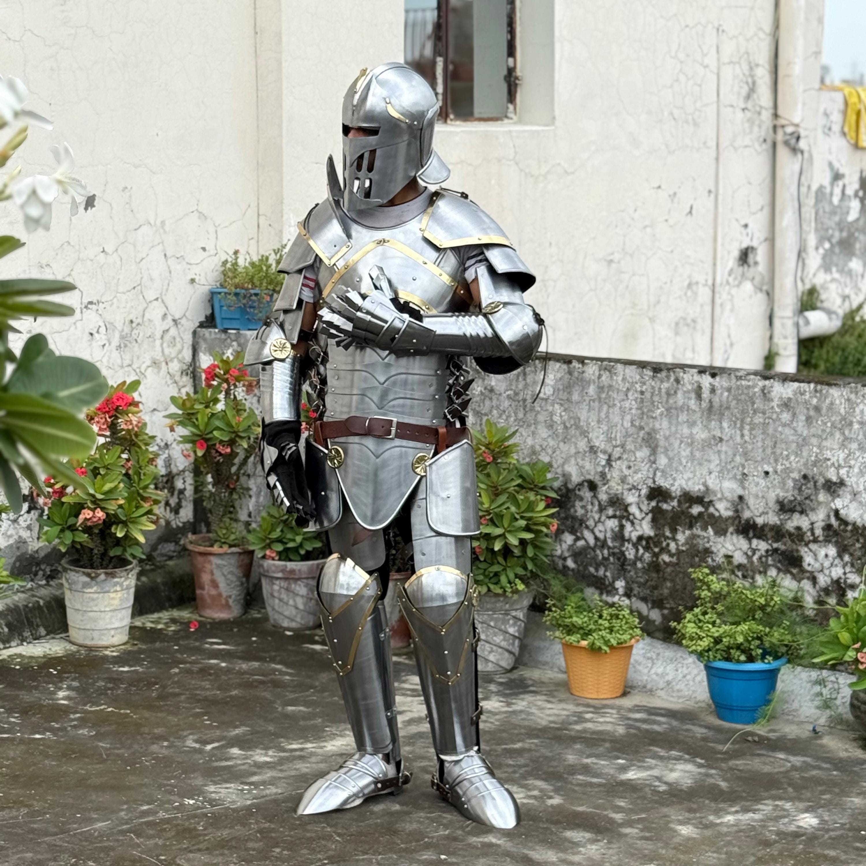 Aegis Prime Medieval Knight Full Body Armor – Handcrafted Steel Plate ...