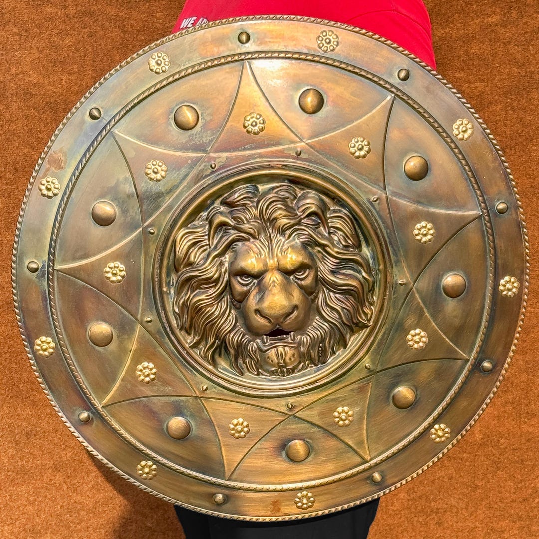 Knight Lion Shield Authentic Armor Replica for LARP & Cosplay Battle ...