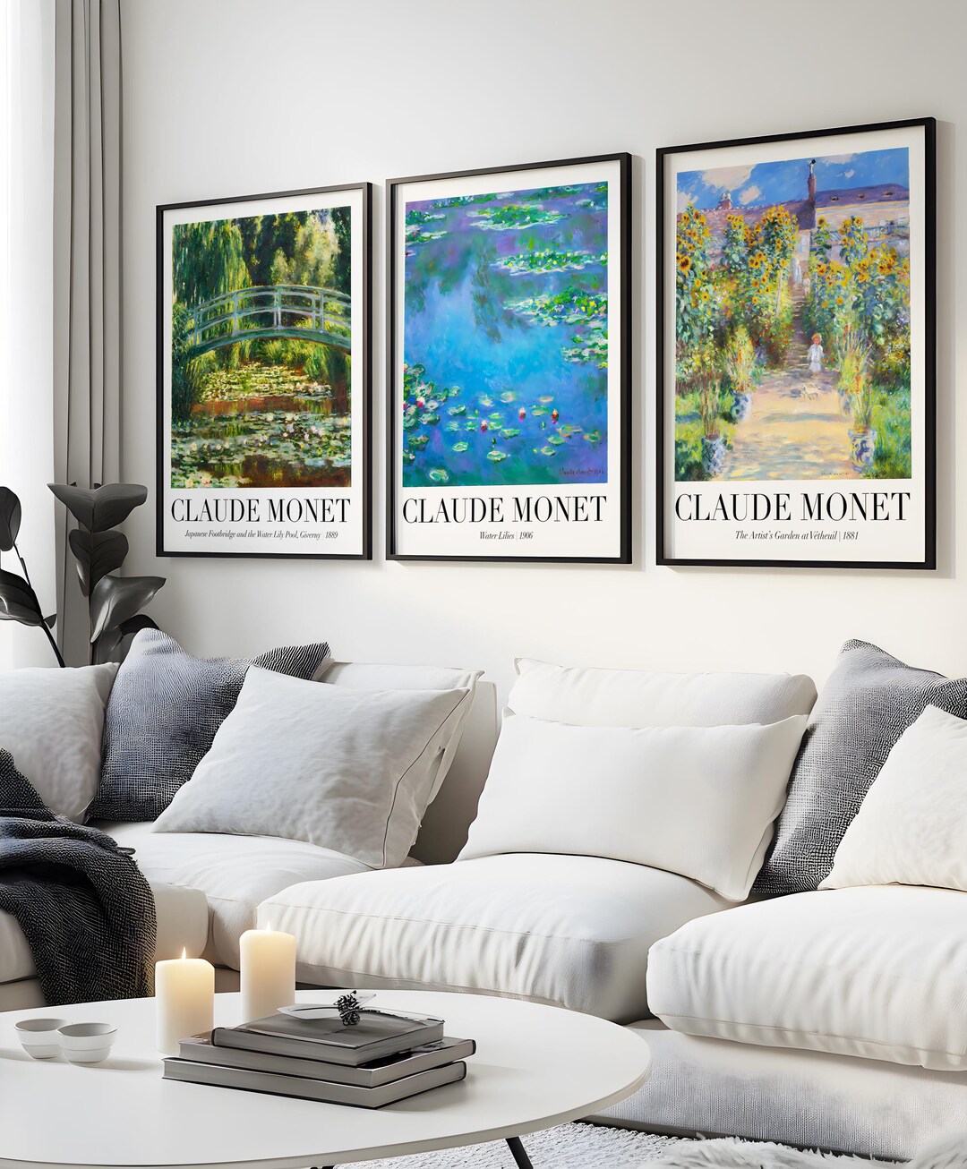 Claude Monet - Digital Prints - Serene Landscape Paintings in Soft ...