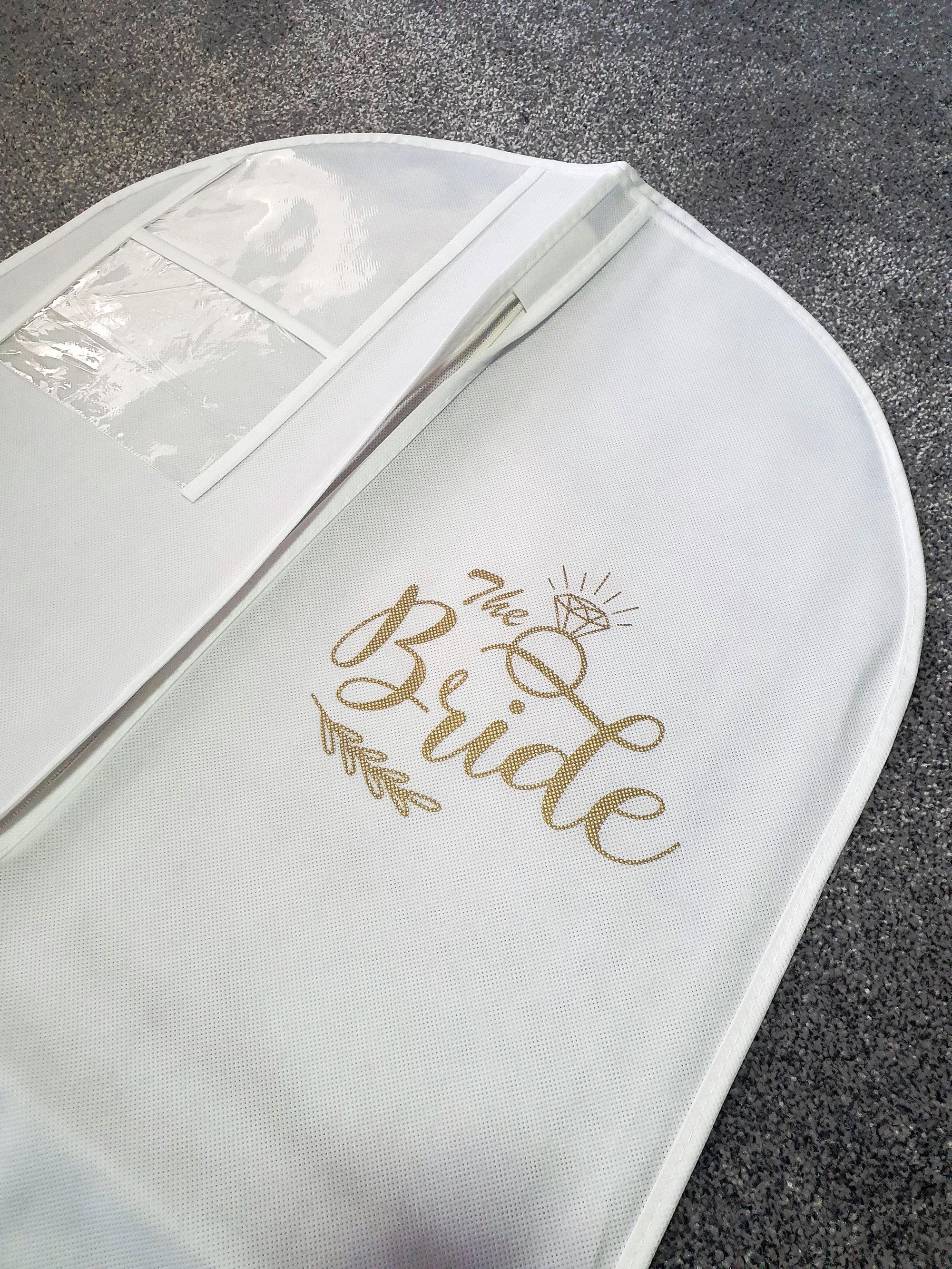 Wedding Dress Bag, Wedding Dress Storage Cover Bag Bridal Gown Travel ...