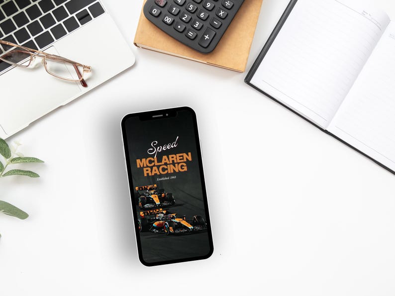 Mclaren Racing Phone Wallpaper – High-speed Formula 1 Background - Etsy